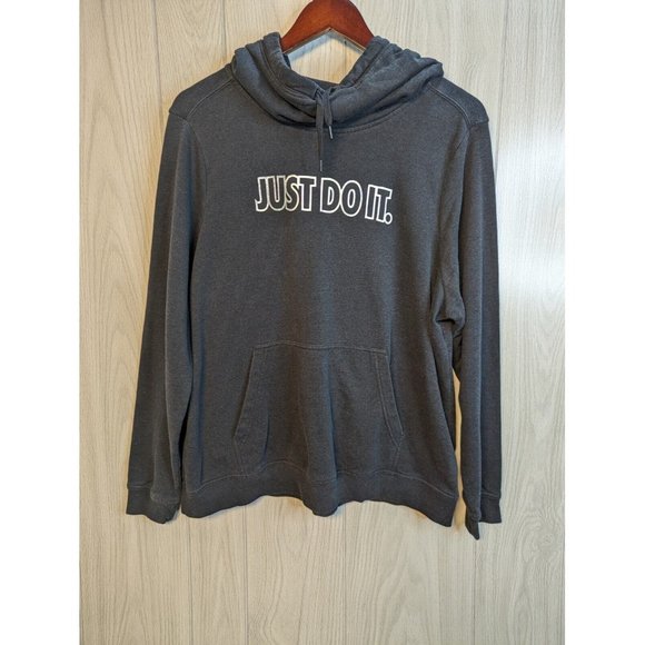 Nike | Shirts | Nike Sweater Adult Xl Just Do It Pullover Hoodie High ...